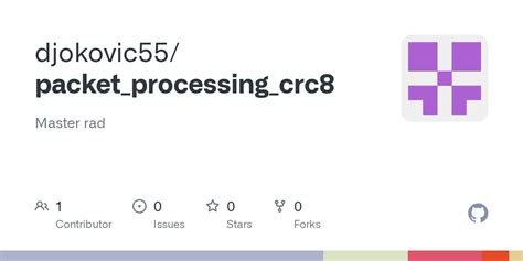 GitHub Djokovic55 Packet Processing Crc8 Master Rad