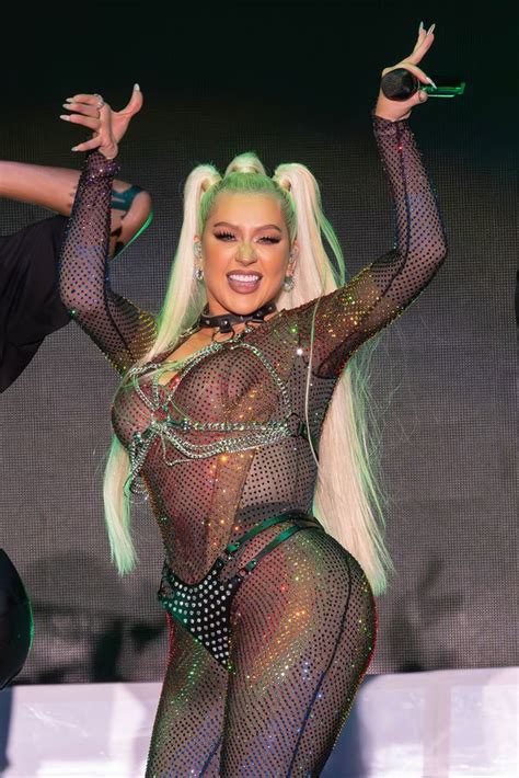 Christina Aguilera Exposes All In Totally See Through Bodysuit For