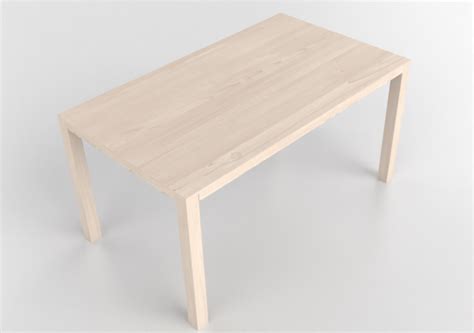 Objetos Bim ¡descarga Gratuita Mesas 3d Mesa Rectangular De Madera Bespoke 27824