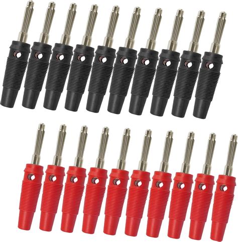 Dafurui 4mm Banana Plug，10 Pair 20pcs Stackable 4mm Banana