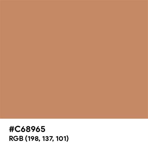 Caramel Skin Color Hex Code Is C68965