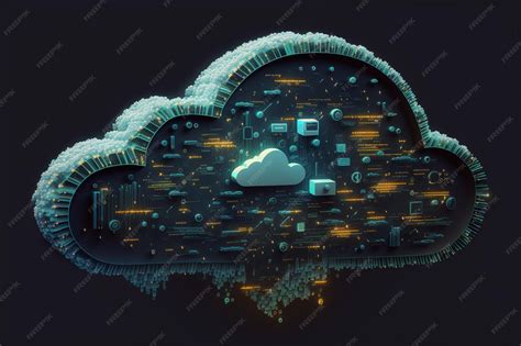 Premium Photo Securely Storing Data In The Cloud Role Of Digital Computing In Cybersecurity Ai