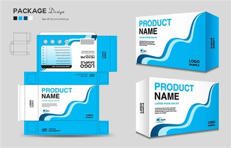 Cosmetic Box Design Medical Package Design Template Supplements Box