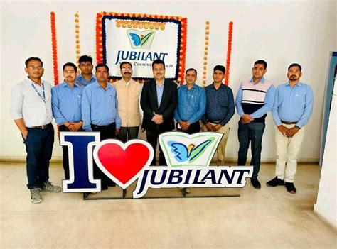 Today We Met The Sales Head Of Our Company Jubilant Agri And Consumer