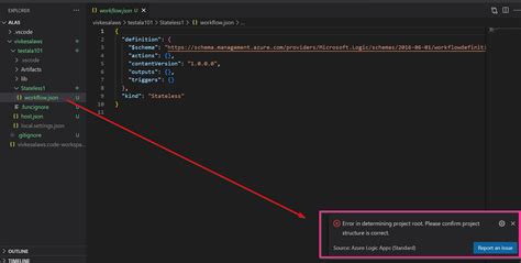 Azure Unable To Open The Workflow In Designer Using Vs Code Stack Overflow