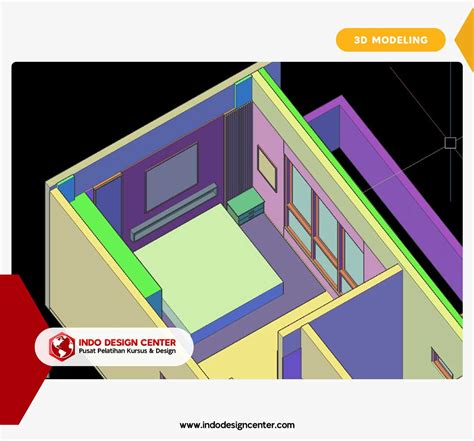 Desain Interior Kamar Tidur Menggunakan Autocad 3ds Max Vray