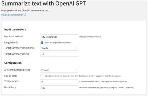 Plugin Openai Gpt Deprecated Dataiku