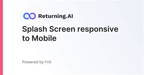 Splash Screen Responsive To Mobile