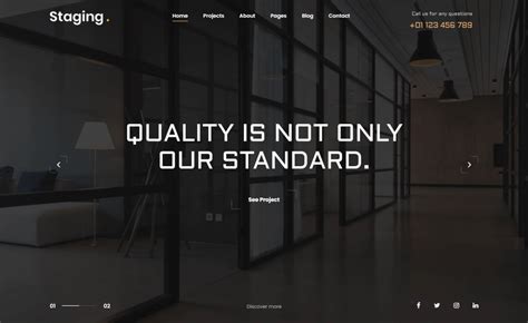 Staging Free Responsive Bootstrap 4 Html5 Interior Design Website