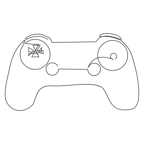 Premium Vector Game Controller Continuous Single Line Outline Vector