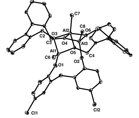 Molecular Structure Of Me 3 Al 3 OC 6 H 3 Cl CH 2 C 6 H 3 Cl O OCH Download Scientific