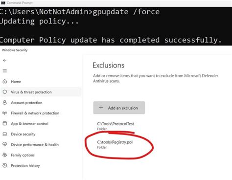 windows defender exclusion persistence with registry pol r blueteamsec