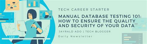 Manual Database Testing 101 How To Ensure The Quality And Security Of Your Data