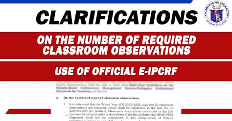 Reiteration and Clarification on the Implementation of Multi-Year Guidelines on RPMS-PPST per DM ...