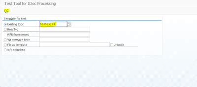 SAP ABAP Central Re Process The IDOC ID