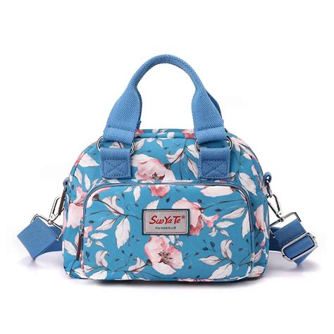 Bolso De Hombro Con Estampado Floral Para Mujer Bolsa De Nailon