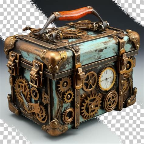 Premium PSD A Small Metal Object With A Clock Face And The Time Of