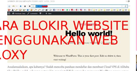 Cara Memblokir Situs Dan Menggunakan Web Proxy Di Mikrotik