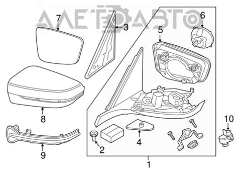 Камера круг обзора 360 бокового зеркала правая Bmw X3 G01 18 21