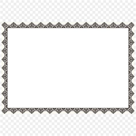 Certificate Border Vector Art Ornamental Certificate Border And