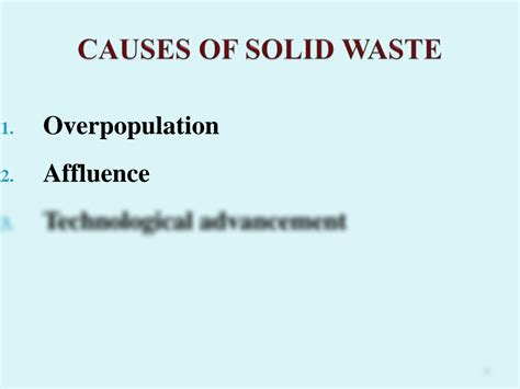 SOLUTION: Solid waste management - Studypool