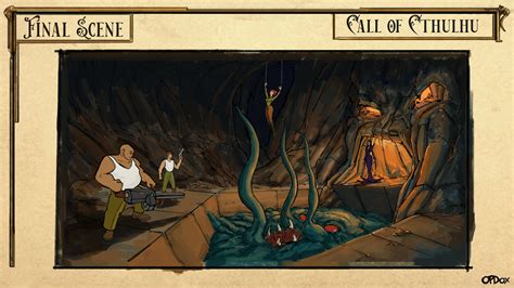Animation Character Design Final Lovecraft Scenes Design By