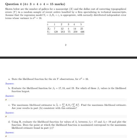 Solved Question 4434415 Marks Shown Below Are The