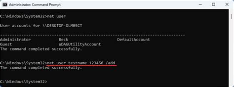 Use CMD To Create A New User With Administrator Privileges In Windows Home