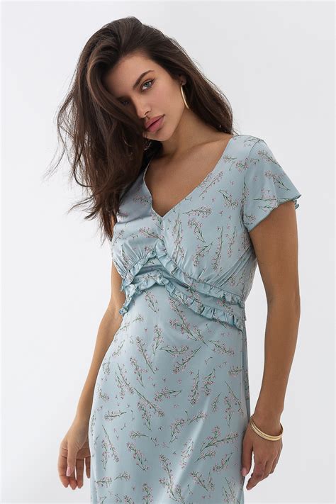 Сукня шовкова з квітковим принтом