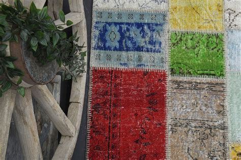 Handmade Vintage Solid Area Rug Rugser ® Vintage Turkish Rugs