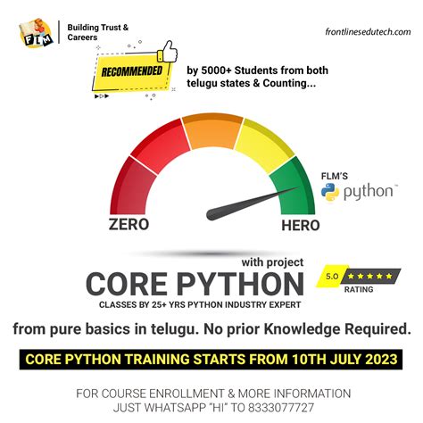 Frontlines Learn Core Python With In Depth Strong Practical Skills