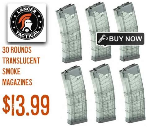 Lancer 5 56mm 30rd Translucent Smoke Gun Magazine 13 33 Each