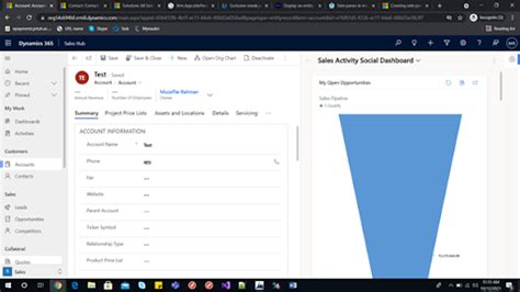 side pane with entity form in dynamics 365