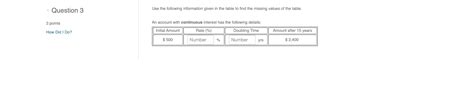 solved question 3 use the following information given in the