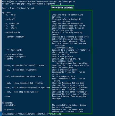 Qcommandlineparser Width Of Help Text Is So Narrow Rqtframework