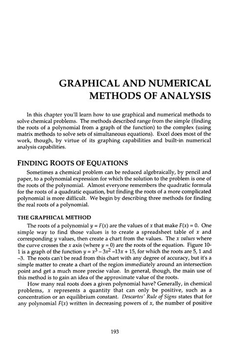 Solution How To Use Excel In Chemistry Calculations Graphical And Solution How To Use Excel In Chemistry Calculations Graphical And