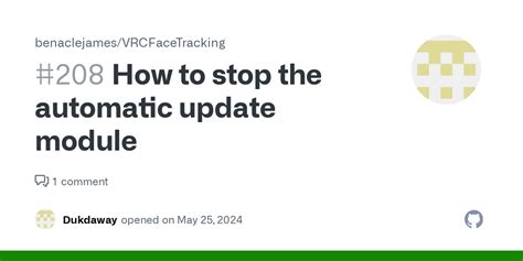 How To Stop The Automatic Update Module · Issue 208 · Benaclejames