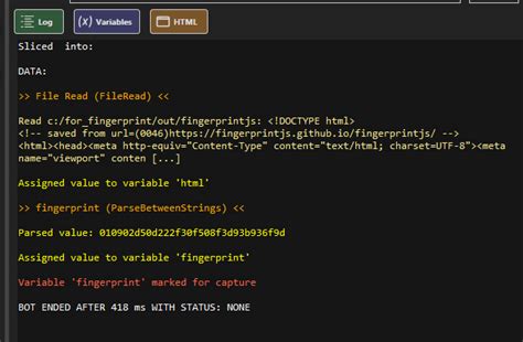Fingerprint Token Questions Openbullet