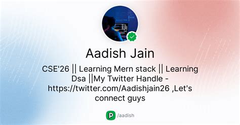 aadish jain peerlist