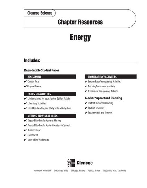 Chapter Resource Energy