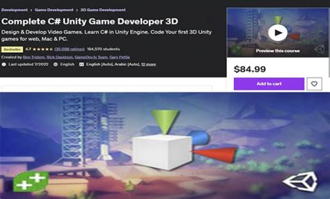 give u complete course of c sharp unity game developer 3d by bratitis