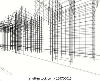 Opengl Projection Matrix Perspective 3d Axis เวกเตอรสตอก ปลอดคา