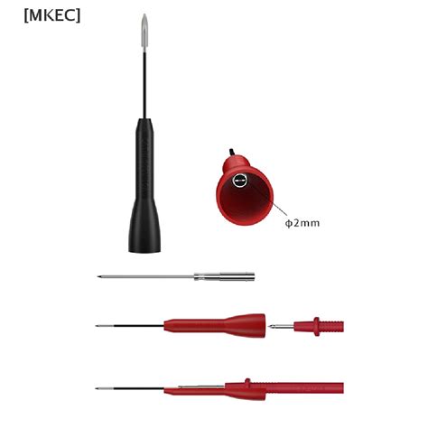[mkec] 2pcs Insulation Needle Pin Non Destructive Multimeter Test Probe