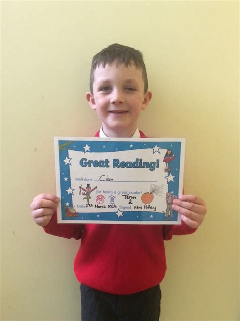 P4 Reading Certificate