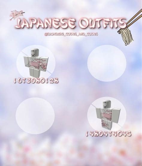 Roblox Japanese Outfit Codes