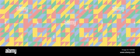 Seamless Geometric Triangle Pattern Abstract Retro Vector Stock Vector