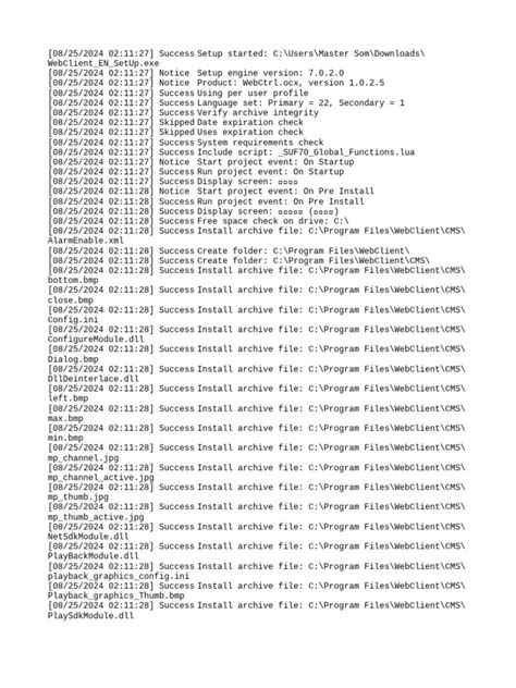 Webctrl Ocx Setup Log Pdf Computer File Operating System Technology