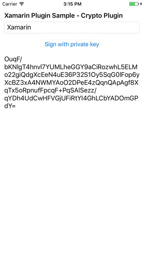github ibtsmg xamarincryptopluginsample sample project built using
