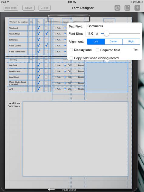 Choosing Whether To Display Field Labels