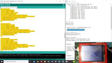 Part LCD Drawing Shapes Without Library